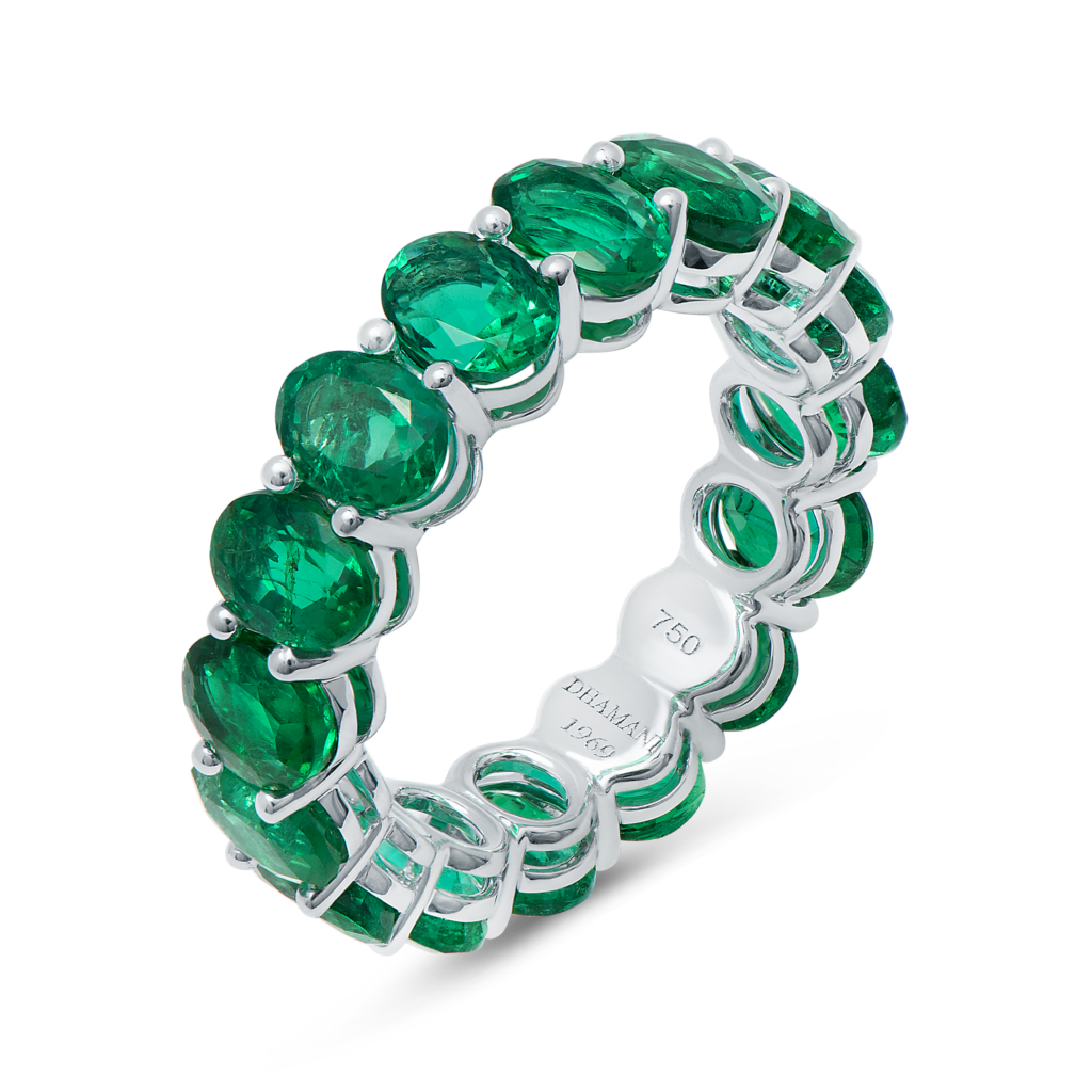 Diamond Gold Emerald Ring – Dhamani